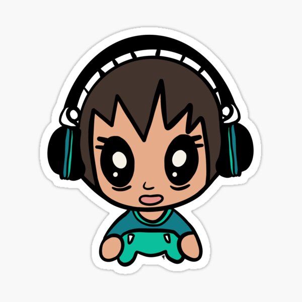 "Gamer Boy A" Sticker for Sale by LaNoirSoleil | Redbubble