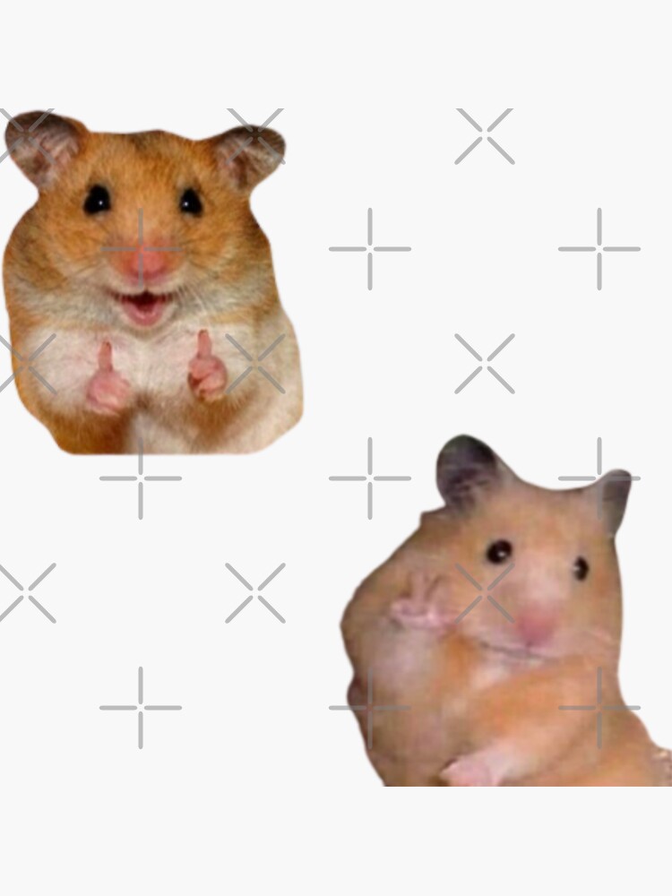 "Peace Sign and Screaming Hamster" Sticker for Sale by redakhatib ...