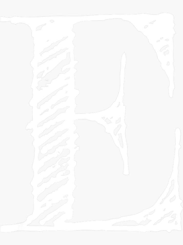 "Bold Letter E - Decorative Alphabet Big Font Capital Letter" Sticker ...