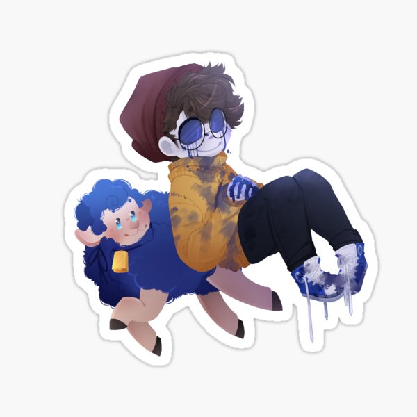 "Ghostbur and Friend - Have some blue!" Sticker for Sale by TiredArson ...