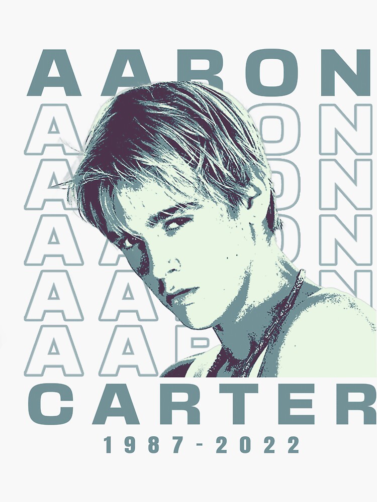 "Aaron Carter" Sticker for Sale by millashadow | Redbubble