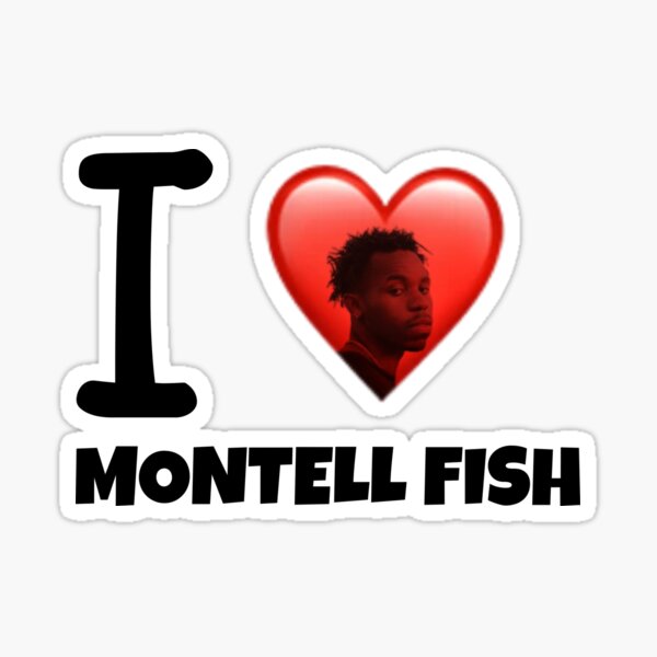 "Montell fish Montell fish" Sticker for Sale by Blackhood001 | Redbubble