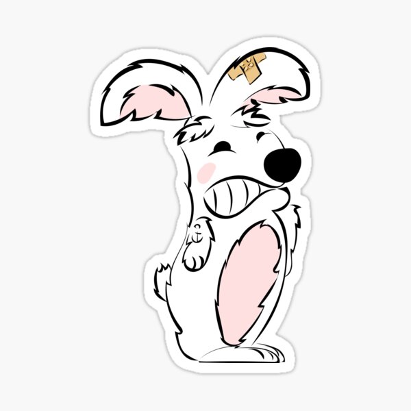 "Wild Rabbits" Sticker for Sale by maassenware | Redbubble