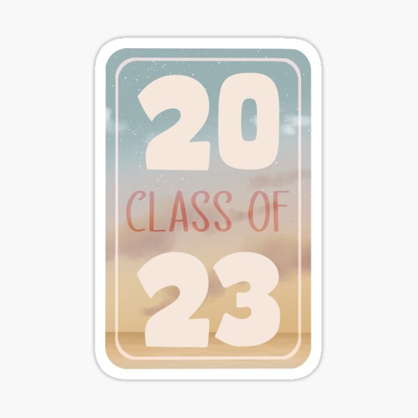 "Class of 2023" Sticker for Sale by Zephyr-Studio | Redbubble