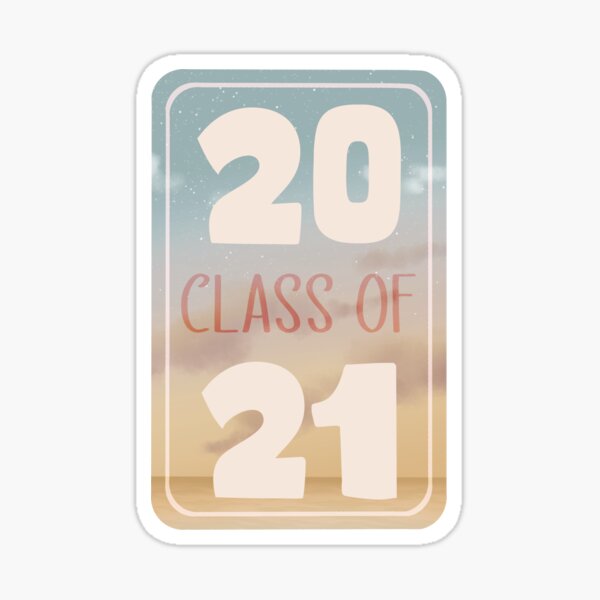 "Class of 2021" Sticker for Sale by Zephyr-Studio | Redbubble