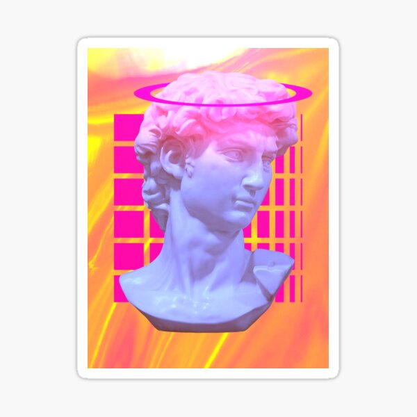 "Aesthetic Angel Statue - Michelangelo" Sticker for Sale by ...
