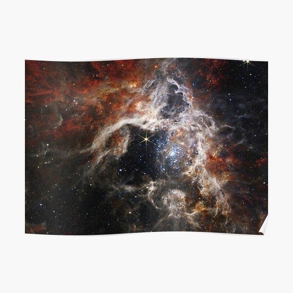 Jwst Tarantula Nebula 30 Doradus Ngc 2070 James Webb Jwst — Space Poster No Text Poster