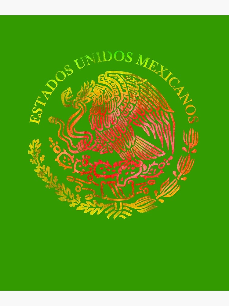 "Mexico, Mexican Seal, Estados Unidas Mexicanos" Art Print by ...