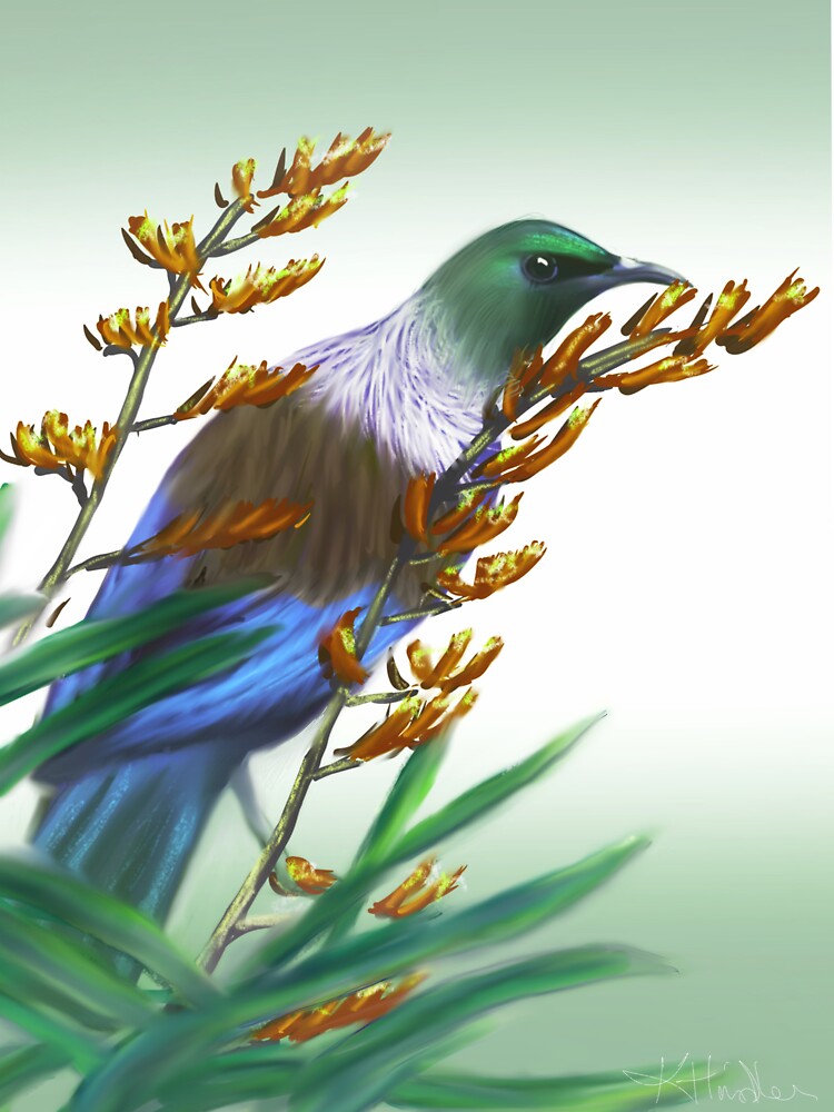 "tui green flax" Sticker for Sale by JoKoNz | Redbubble