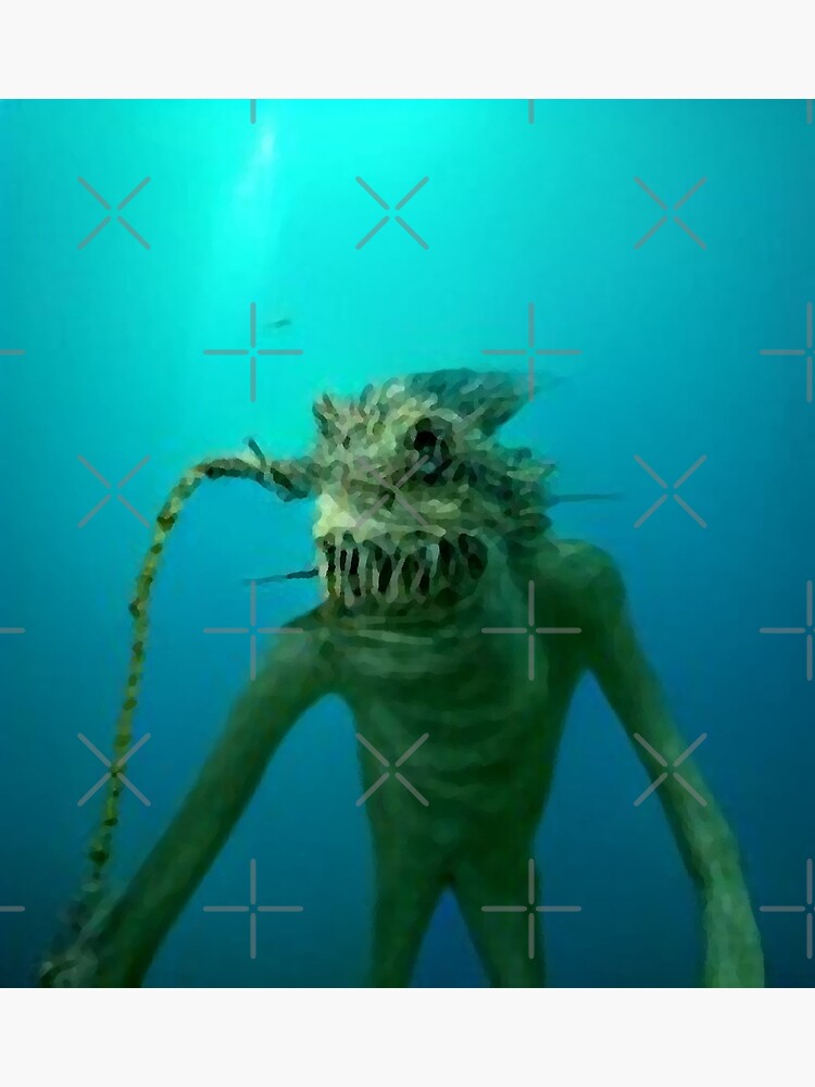 "Deep Sea Hell: Angry Humanoid" Poster for Sale by OddUnderground ...
