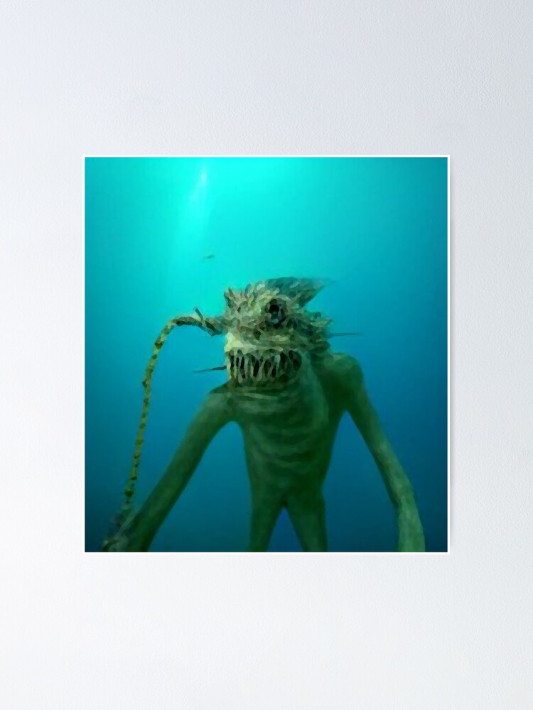 "Deep Sea Hell: Angry Humanoid" Poster for Sale by OddUnderground ...