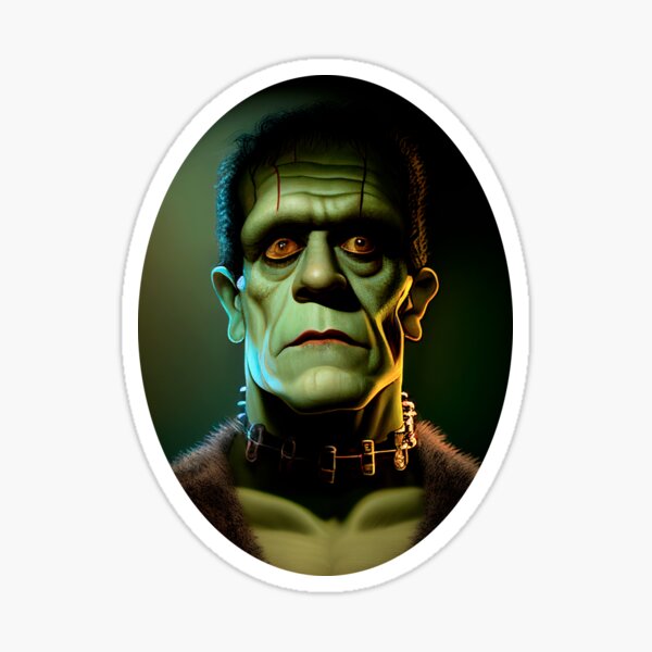 "Portrait of Frankenstein" Sticker for Sale by RevivalPopShop | Redbubble