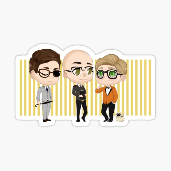 "Kingsman" Sticker for Sale by Shadowdark1 | Redbubble