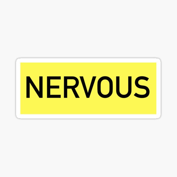 "Always Nervous" Sticker for Sale by allthecollages | Redbubble
