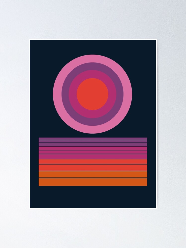 "Dope - sunset vibes socal 70s inspired retro vintage abstract sunrise ...