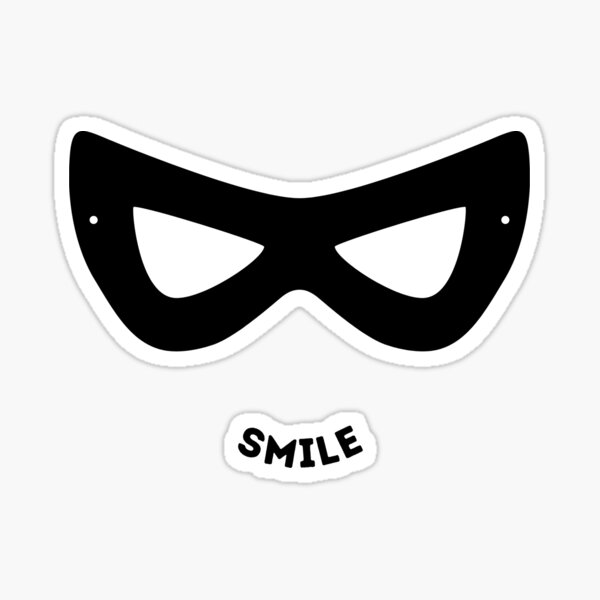 "Superhero Smile | Let's put a smile on that face" Sticker for Sale by ...