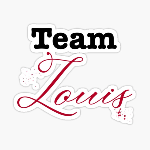 "Team Louis" Sticker for Sale by wonderweird | Redbubble