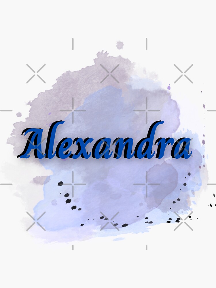 "Names of Women -Alexandra - Blue -Nice Gift For A Female Friend ...