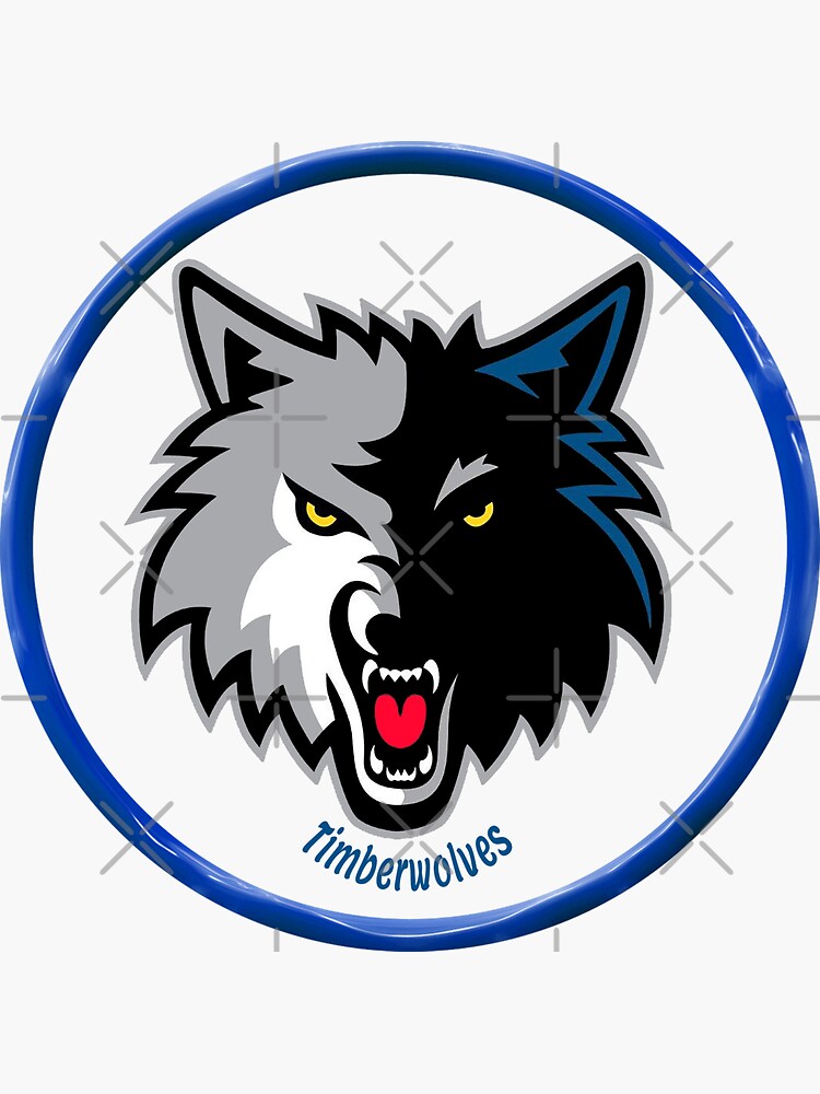 "Timberwolves" Sticker for Sale by Eglaladnor | Redbubble