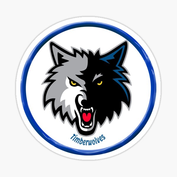 "Timberwolves" Sticker for Sale by Eglaladnor | Redbubble