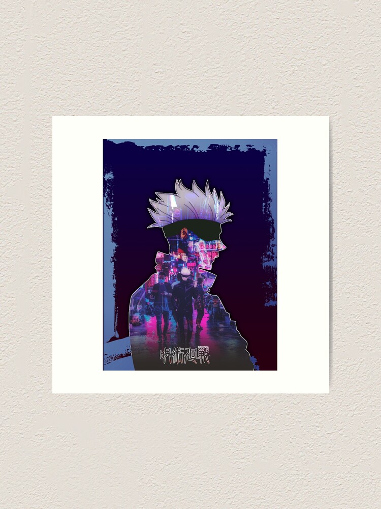 "Satoru Gojo Double Exposure Edit For Print - Jujutsu Kaisen" Art Print ...
