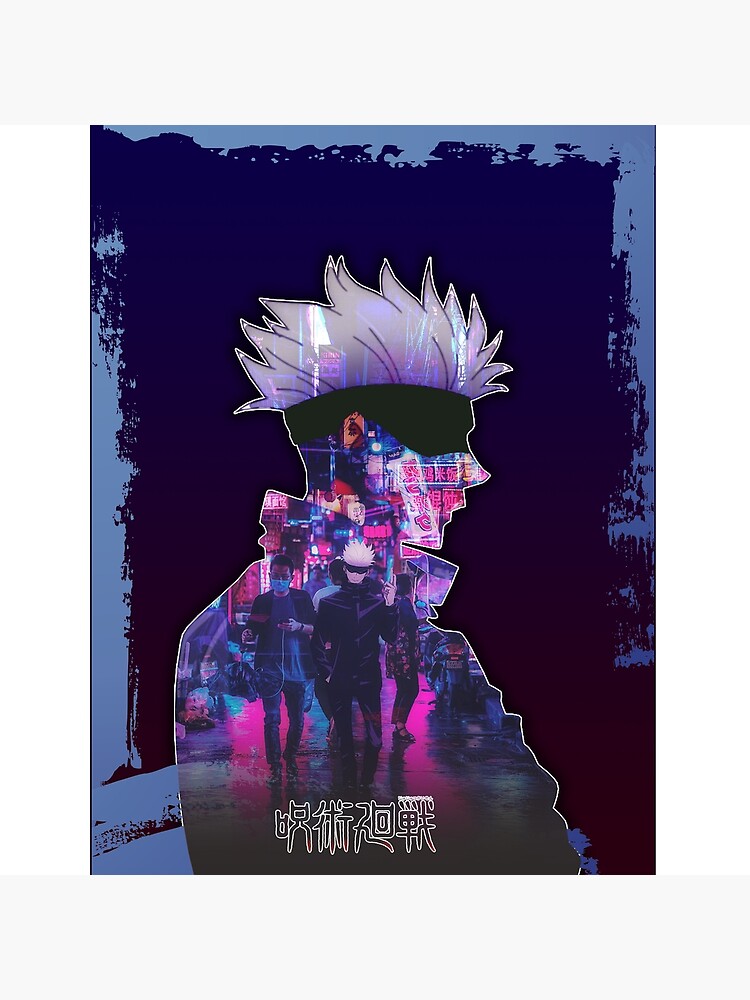"Satoru Gojo Double Exposure Edit For Print - Jujutsu Kaisen" Art Print ...