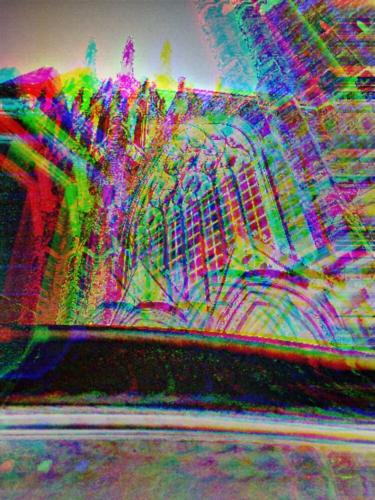 "Trippy Gothic Architecture" Poster for Sale by Creeatee | Redbubble