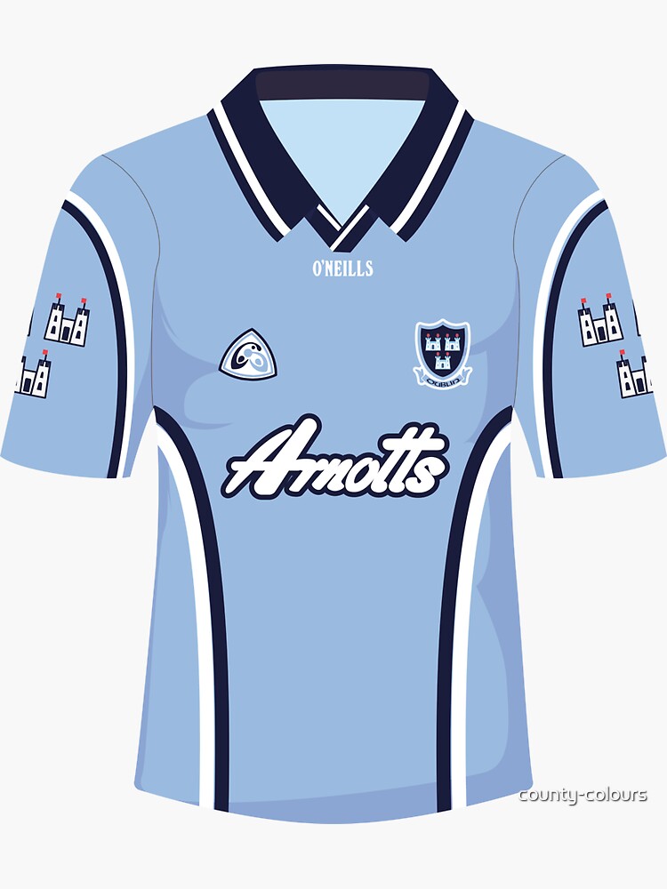 "Dublin Jersey 2000-02" Sticker for Sale by county-colours | Redbubble
