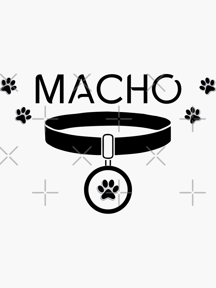 "MACHO Pet's Name - My cat's name is MACHO - MACHO cat's Name" Sticker ...