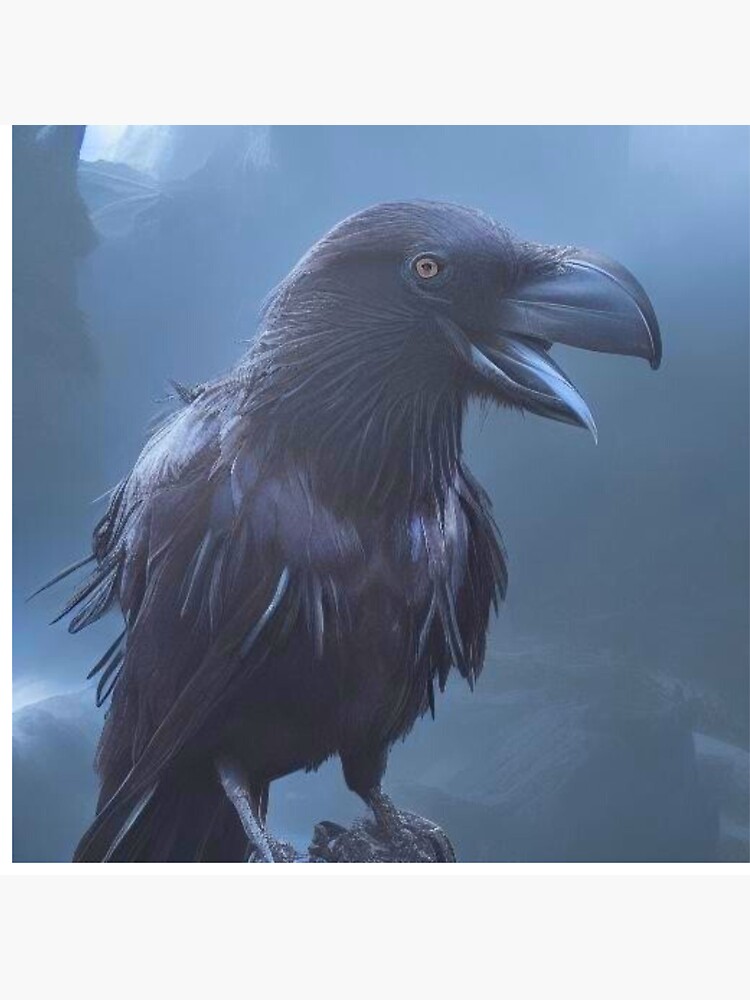 "Raven with tongue out" Sticker for Sale by ArtySaxon | Redbubble