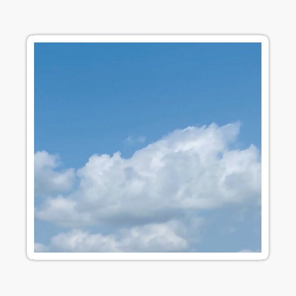 "Blue Sky Cloud Art " Sticker for Sale by SugeeCreations | Redbubble