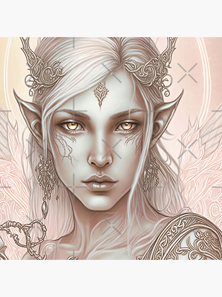 "Pink Elf Princess" Sticker for Sale by Myrilwen | Redbubble