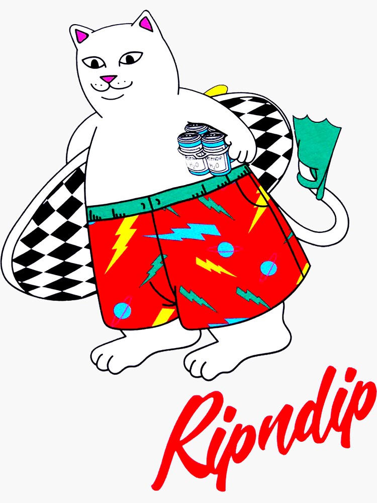 "ripndip" Sticker for Sale by ednaxhuds | Redbubble