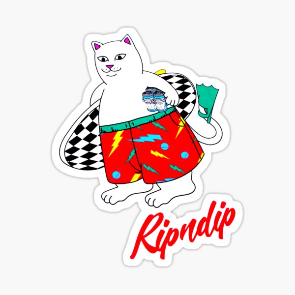 "ripndip" Sticker for Sale by ednaxhuds | Redbubble