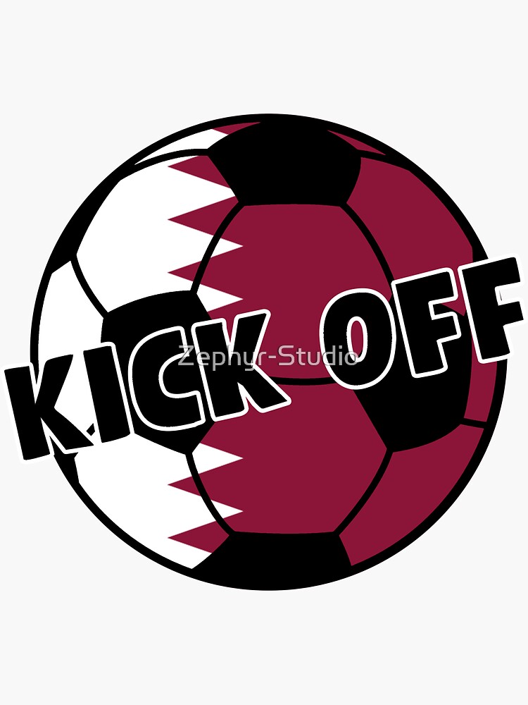 "Qatar Kick Off" Sticker for Sale by Zephyr-Studio | Redbubble