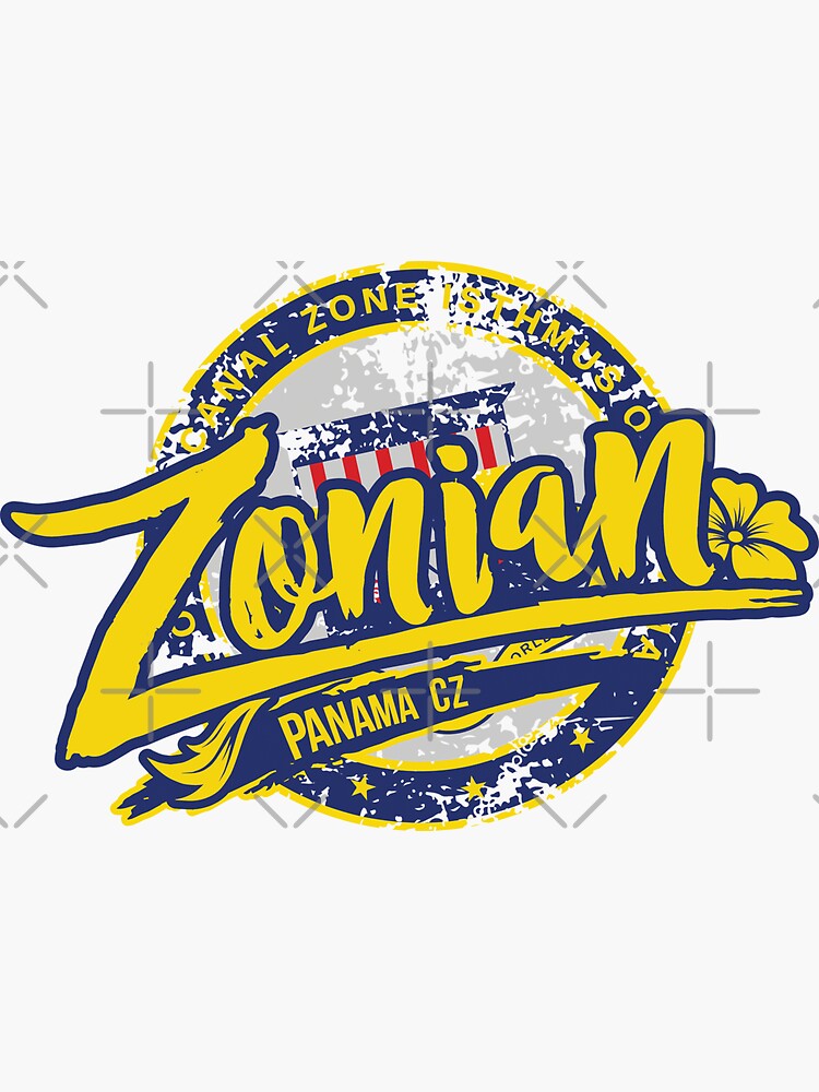 "Zonian Panama CZ - Panama Canal Zone" Sticker for Sale by Sleazoid ...