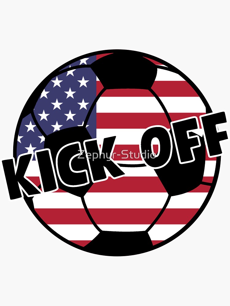 "USA Kick Off" Sticker for Sale by Zephyr-Studio | Redbubble