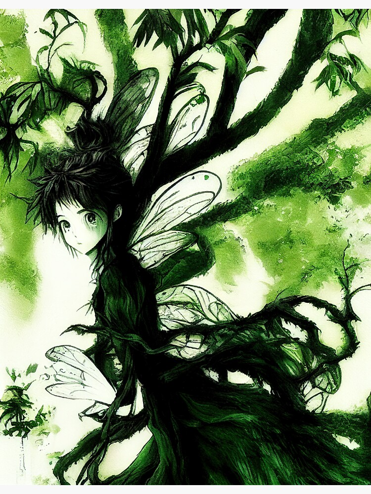 "Dark fantasy forest spirit" Sticker for Sale by Shadow-Spectrum ...