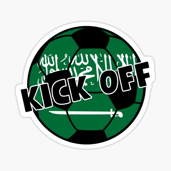"Saudi Arabia Kick Off" Sticker for Sale by Zephyr-Studio | Redbubble