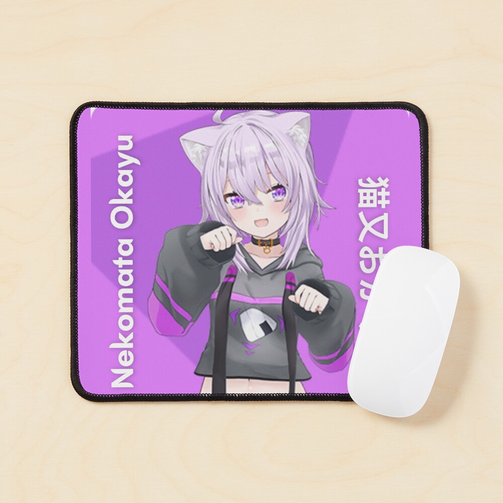 "Nekomata Okayu Hololive Virtual Youtuber Vtuber 猫又おかゆ" Mouse Pad for ...
