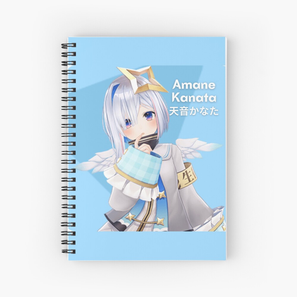 "Amane Kanata Hololive Virtual Youtuber Vtuber 天音かなた" Spiral Notebook ...