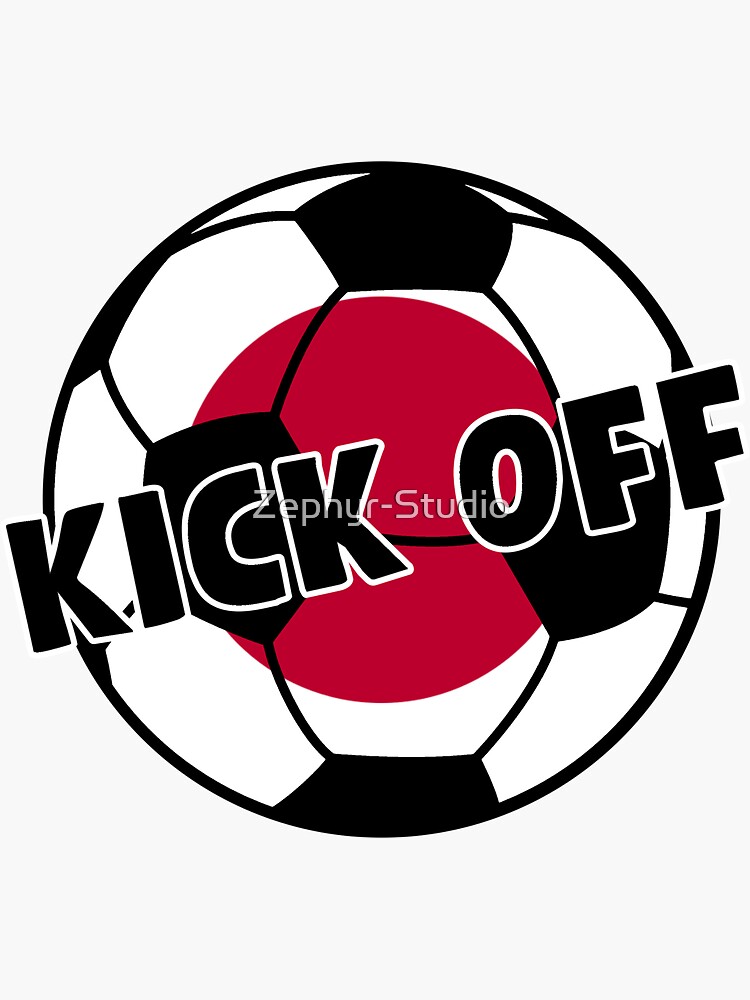 "Japan Kick Off" Sticker for Sale by Zephyr-Studio | Redbubble