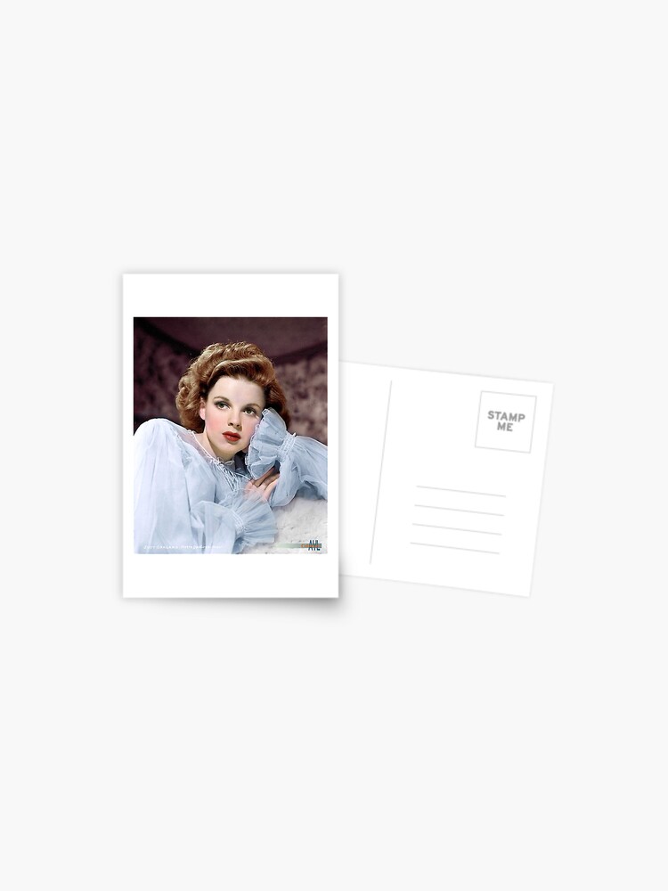 "Colorized Judy Garland circa 1943" Postcard for Sale by lexmil | Redbubble