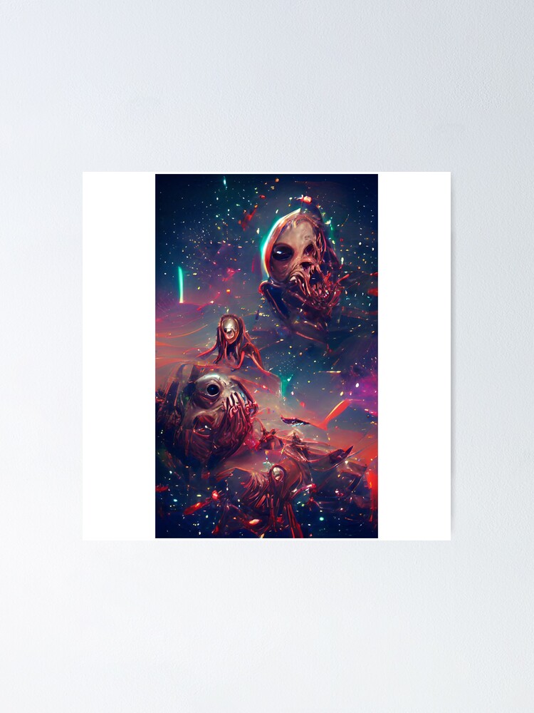 "Horror space creature astronauts" Poster for Sale by AIdesignsAI ...