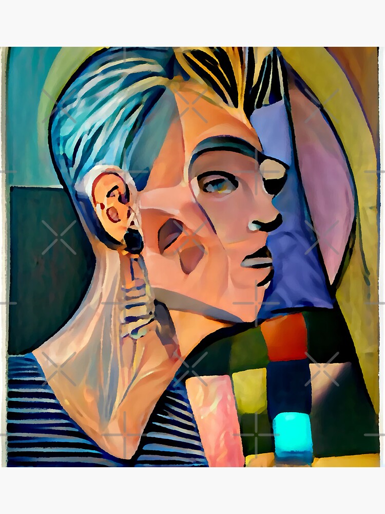 "Aaron Carter in the Style of Cubism #2 (RIP)" Sticker for Sale by OddUnderground | Redbubble