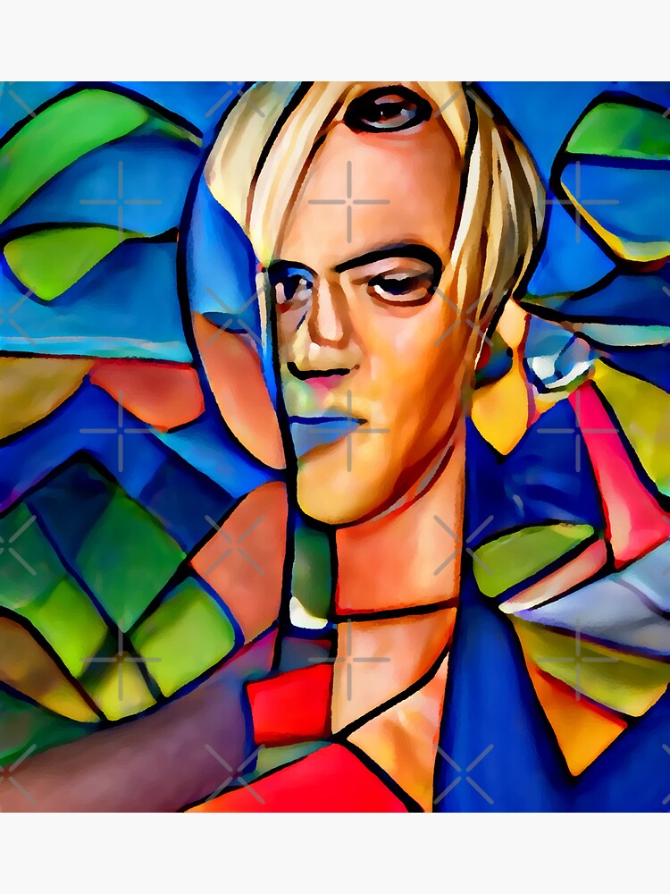 "Aaron Carter in the Style of Cubism #3 (RIP)" Sticker for Sale by OddUnderground | Redbubble
