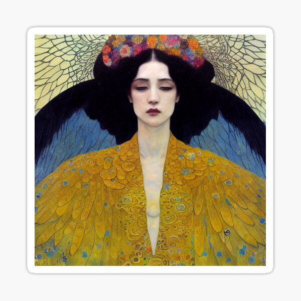 "Klimt Angel Series " Sticker for Sale by TurinOtzaki | Redbubble