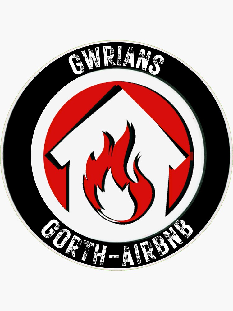 "Gwrians Gorth-Airbnb" Sticker for Sale by Marilith | Redbubble