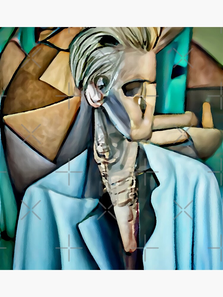 "Aaron Carter in the Style of Cubism #5 (RIP)" Sticker for Sale by OddUnderground | Redbubble