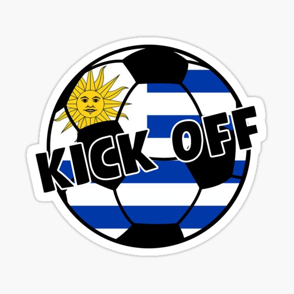 "Uruguay Kick Off" Sticker for Sale by Zephyr-Studio | Redbubble